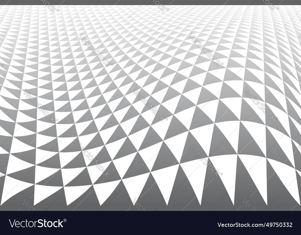 Wavy triangles pattern Royalty Free Vector Image