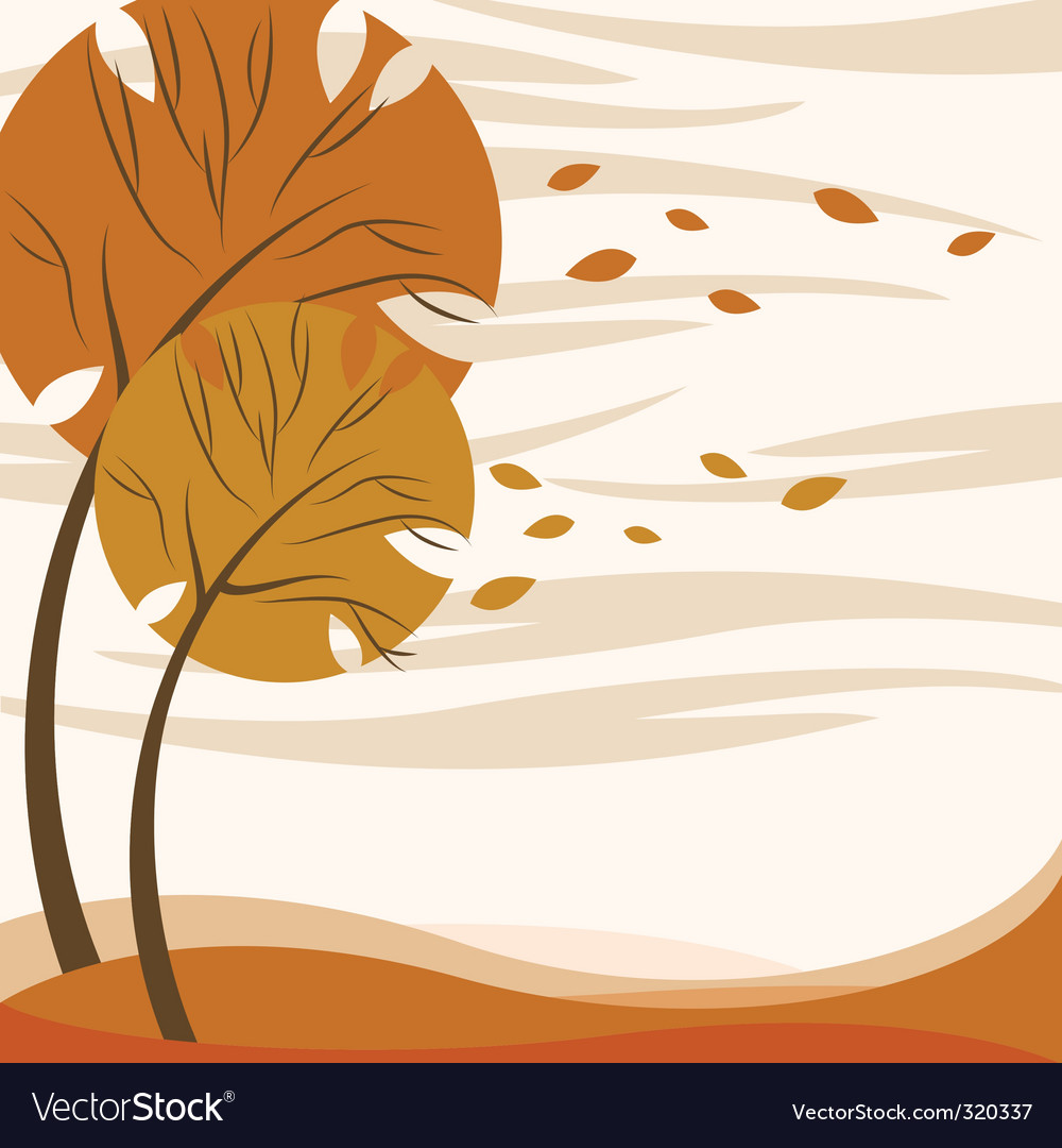Autumn tree Royalty Free Vector Image - VectorStock