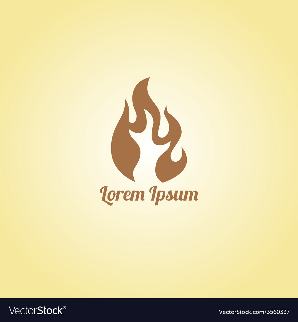 Hot fire Royalty Free Vector Image - VectorStock