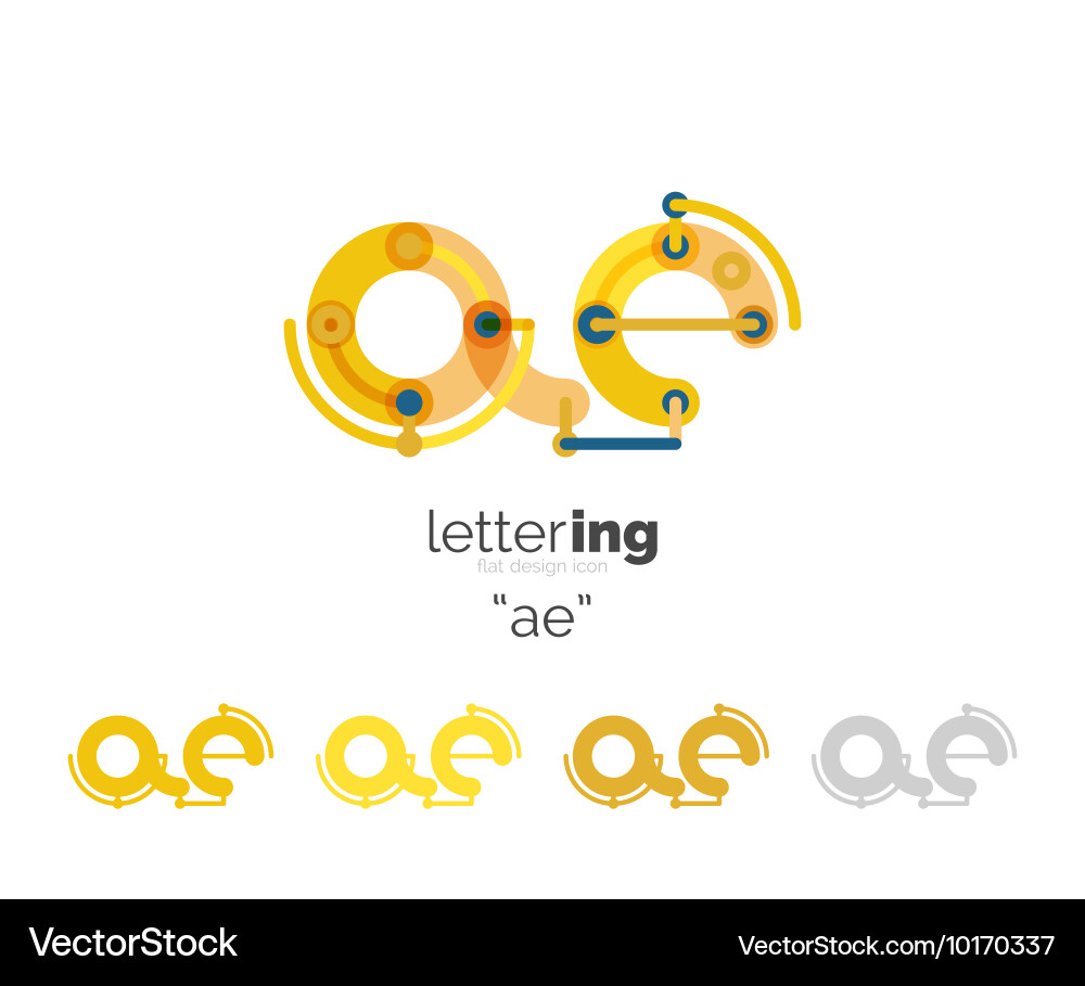 Letters logo icon Royalty Free Vector Image - VectorStock
