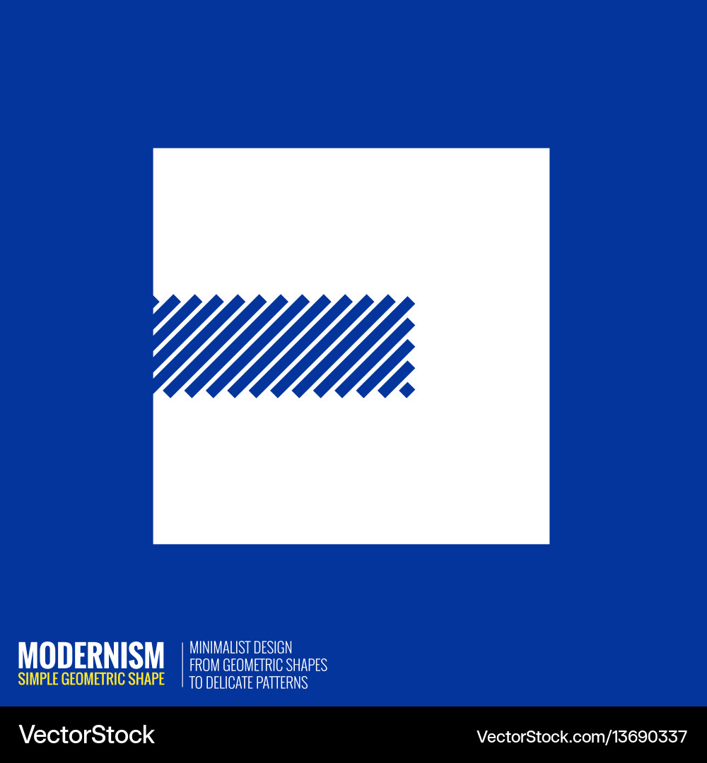 Minimalistic geometric design Royalty Free Vector Image