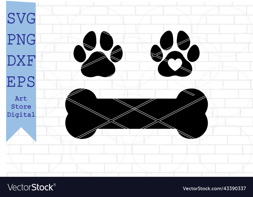 Paw print Royalty Free Vector Image - VectorStock