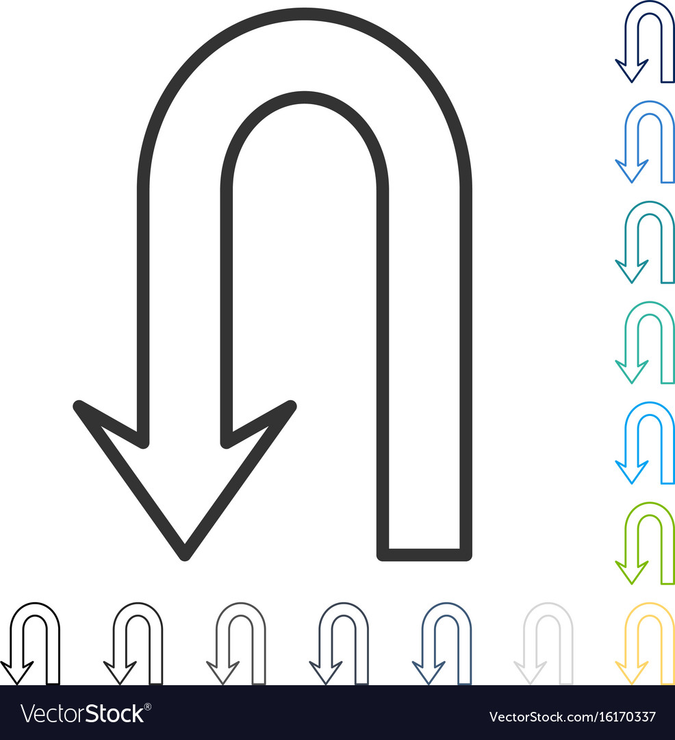 Return arrow icon Royalty Free Vector Image - VectorStock