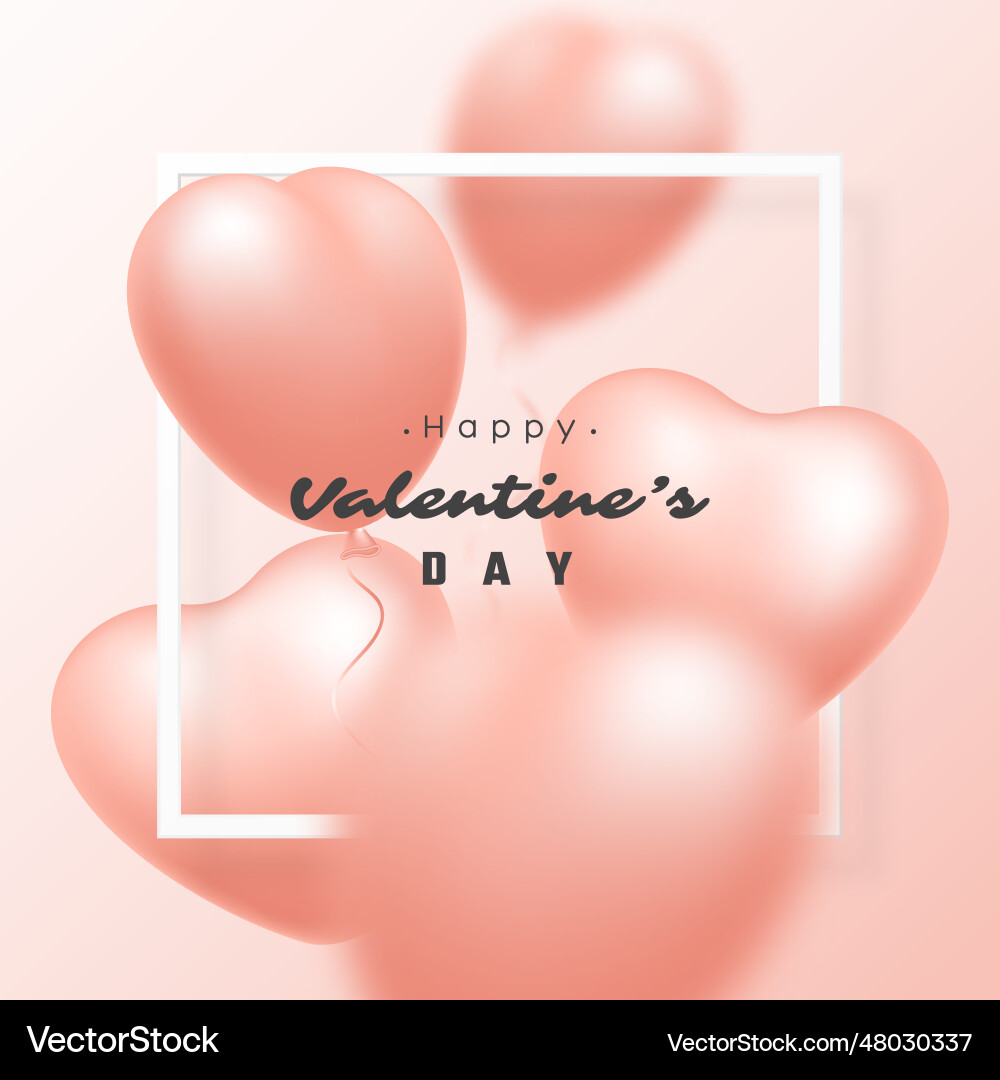Valentines day holiday card Royalty Free Vector Image