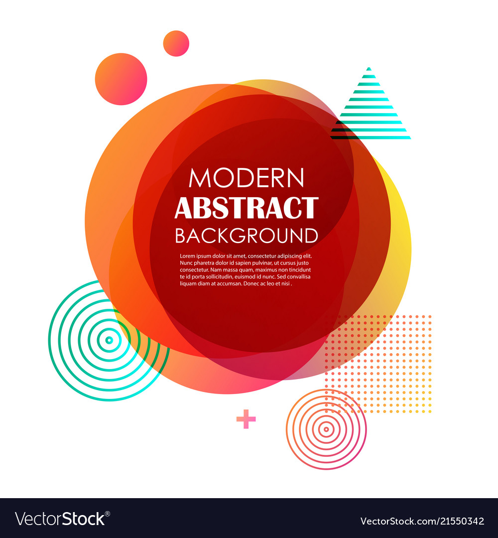 Abstract red gradient geometric pattern design Vector Image