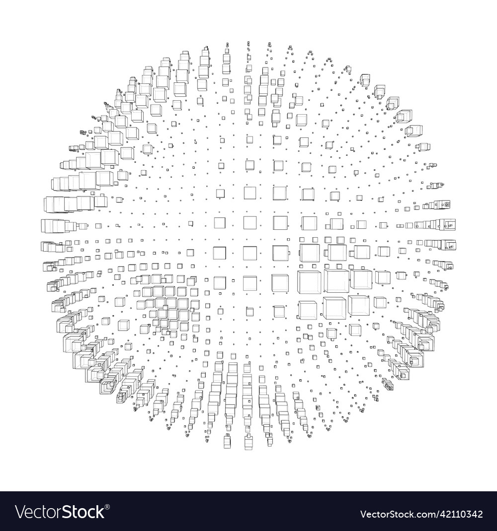 Abstract sphere background Royalty Free Vector Image