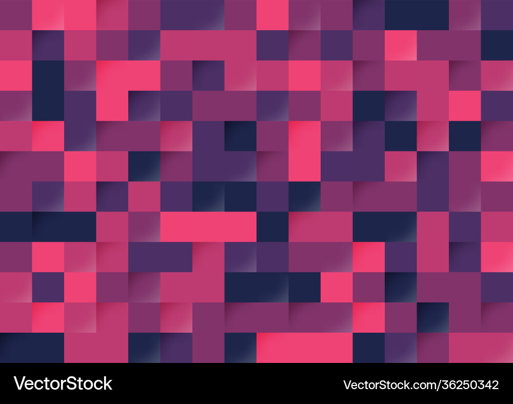 Abstract violet and pink color pixel background Vector Image