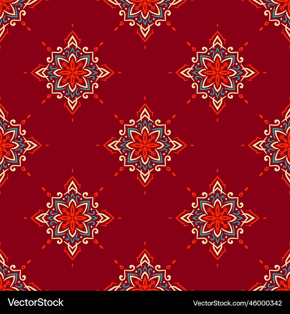 Decorative ornamental oriental style seamless Vector Image