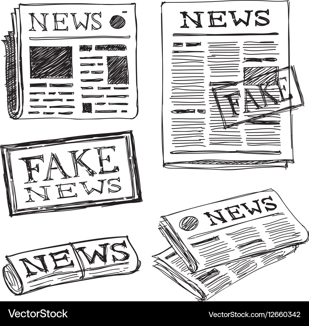 Fake news icon Royalty Free Vector Image - VectorStock