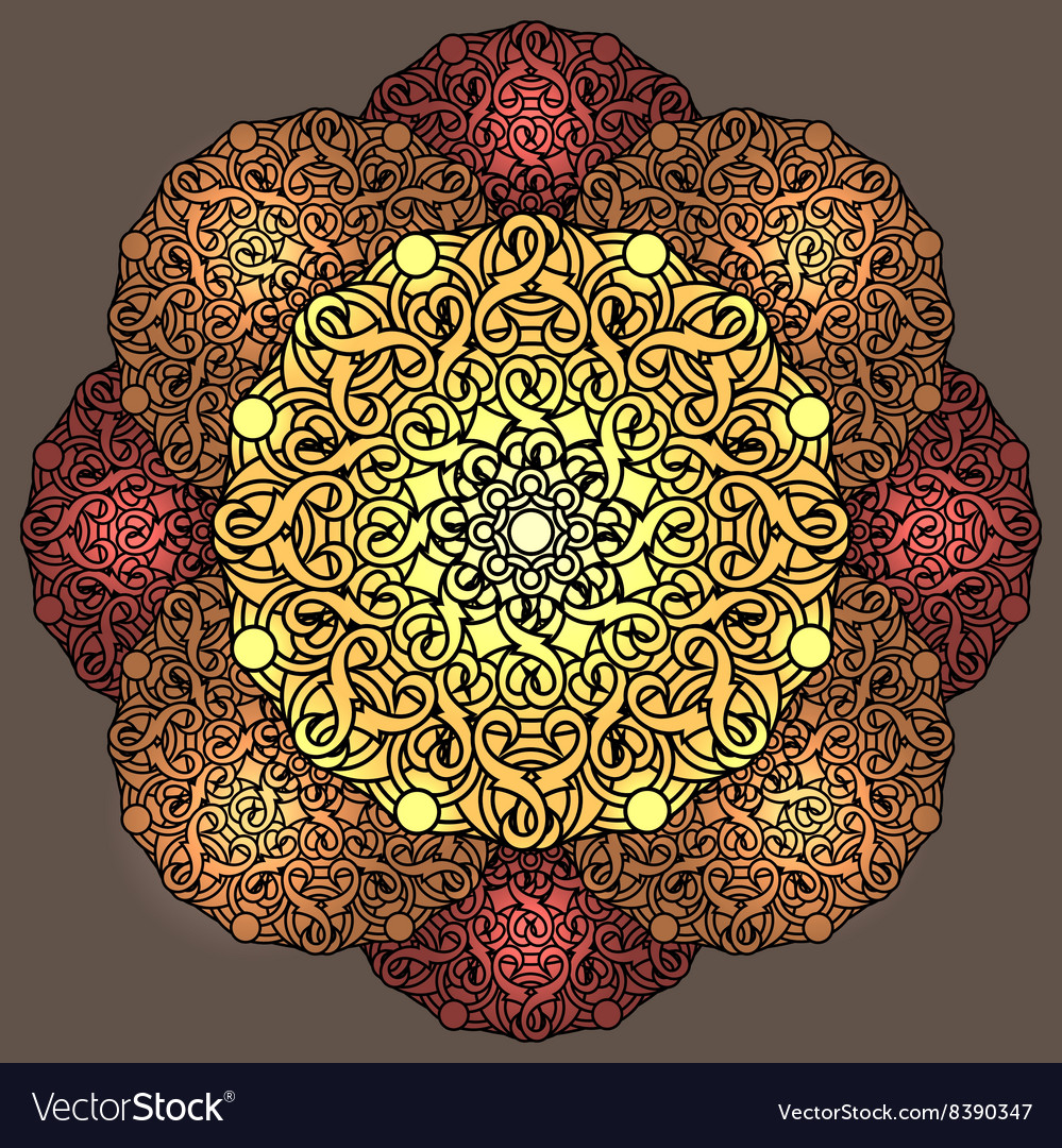 Decorative background with a circular Royalty Free Vector