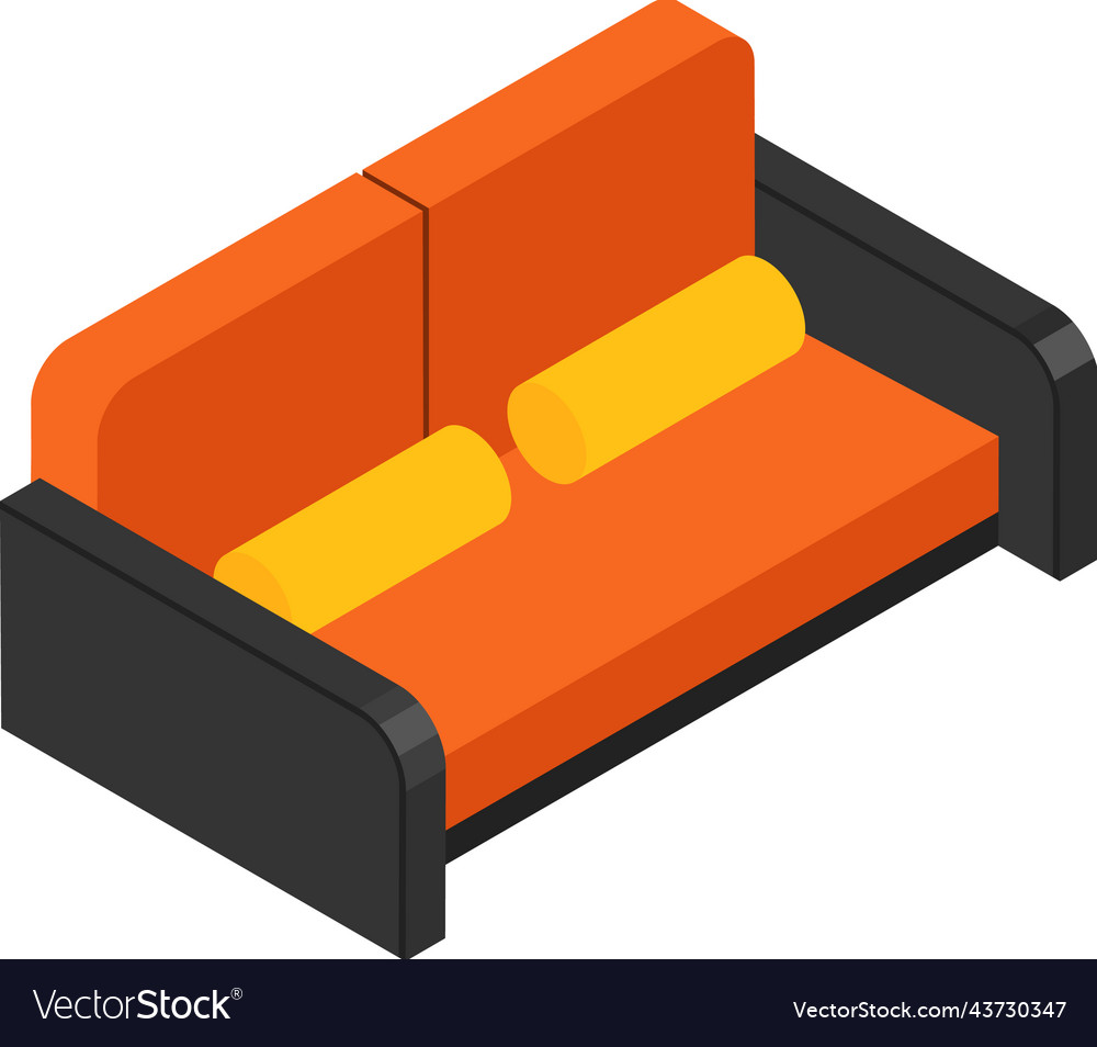 Isometric sofa Royalty Free Vector Image - VectorStock