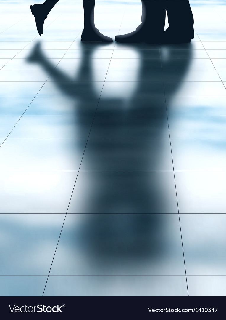 Lovers shadow Royalty Free Vector Image - VectorStock