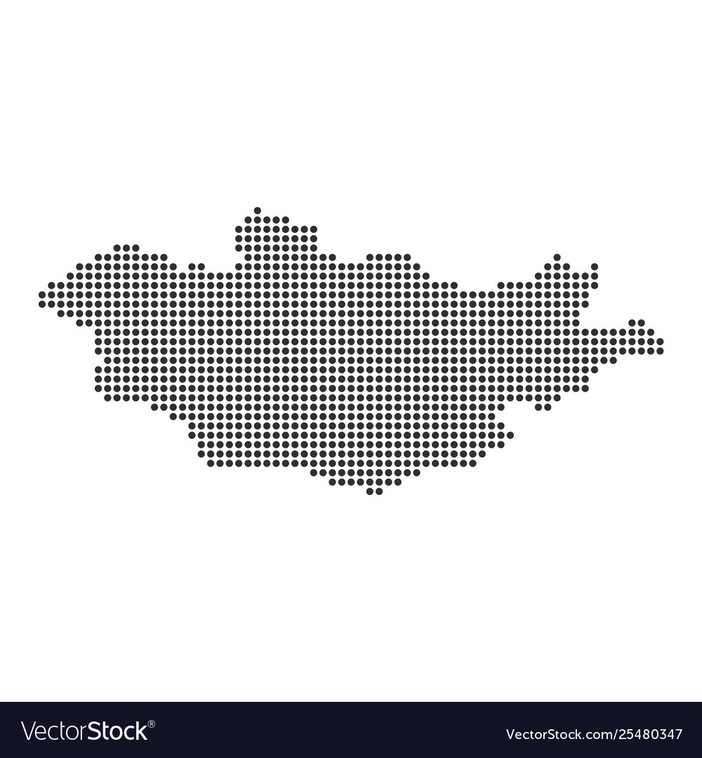 Map with dot Royalty Free Vector Image - VectorStock