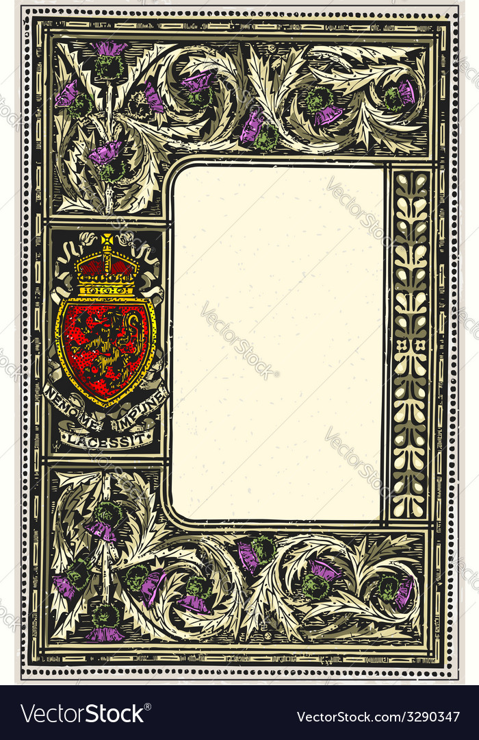 Vintage Page With Placeholder Menu Royalty Free Vector Image