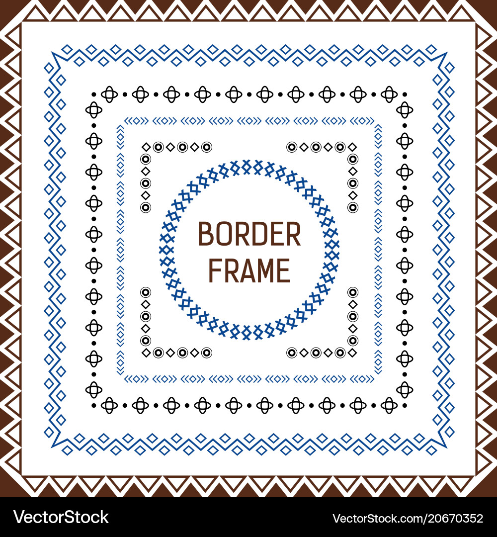 Border for your projects in the form of a square Vector Image