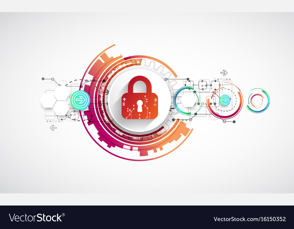 Protection background technology security encode Vector Image