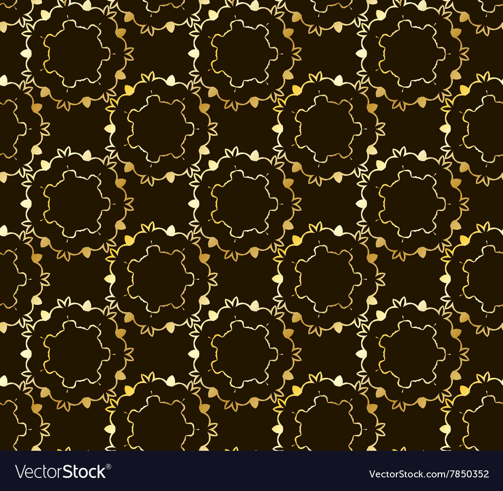 Seamless elegant gold pattern Royalty Free Vector Image