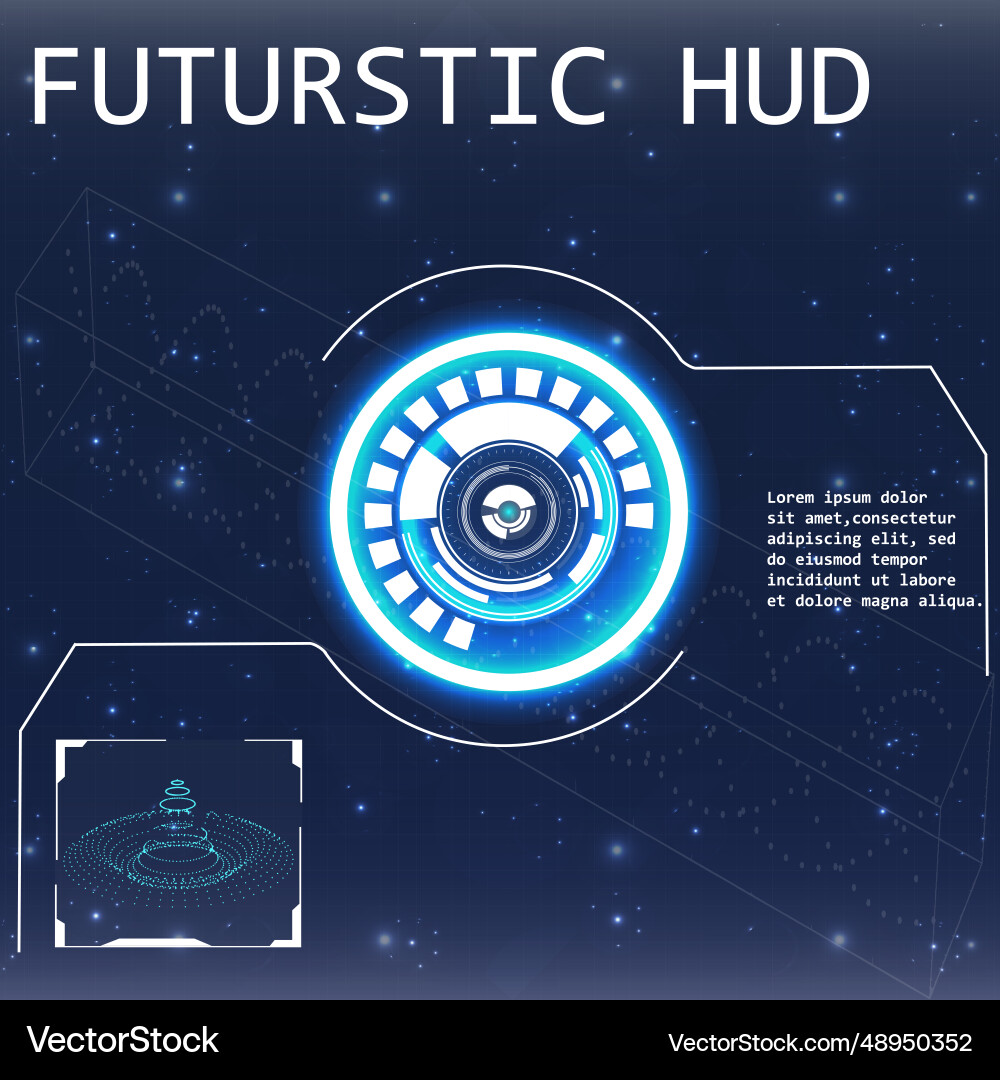 Tactical radar grid - high-tech monitoring Vector Image