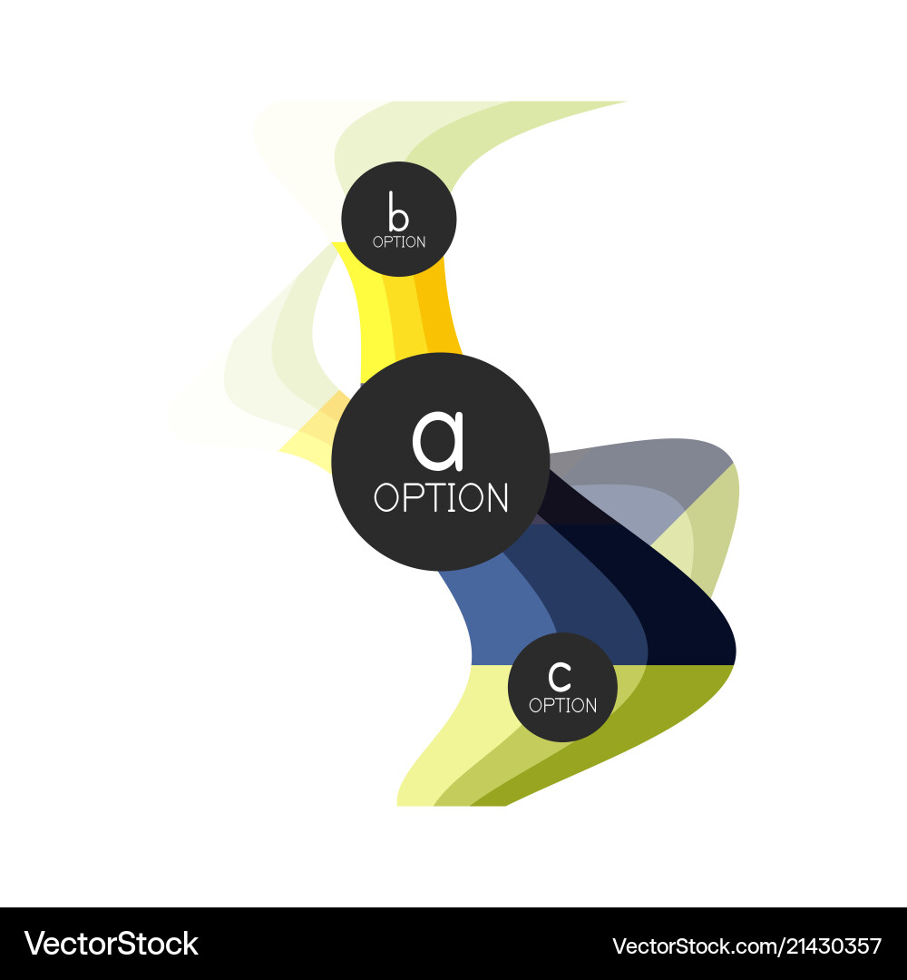 Abstract colorful geometric option infographics Vector Image