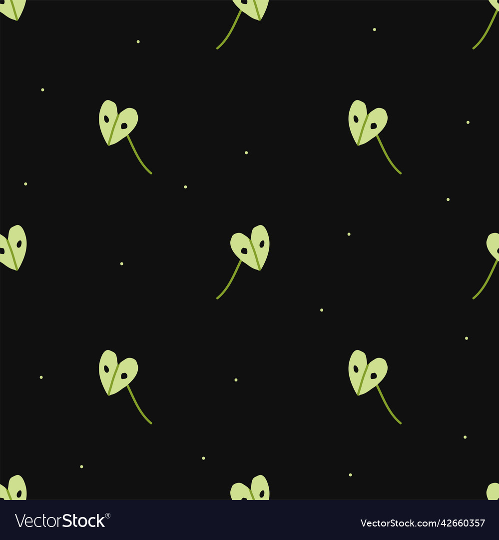 Flat hand drawn seamless pattern Royalty Free Vector Image