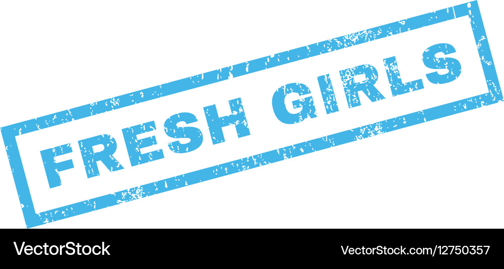 Fresh girls rubber stamp Royalty Free Vector Image