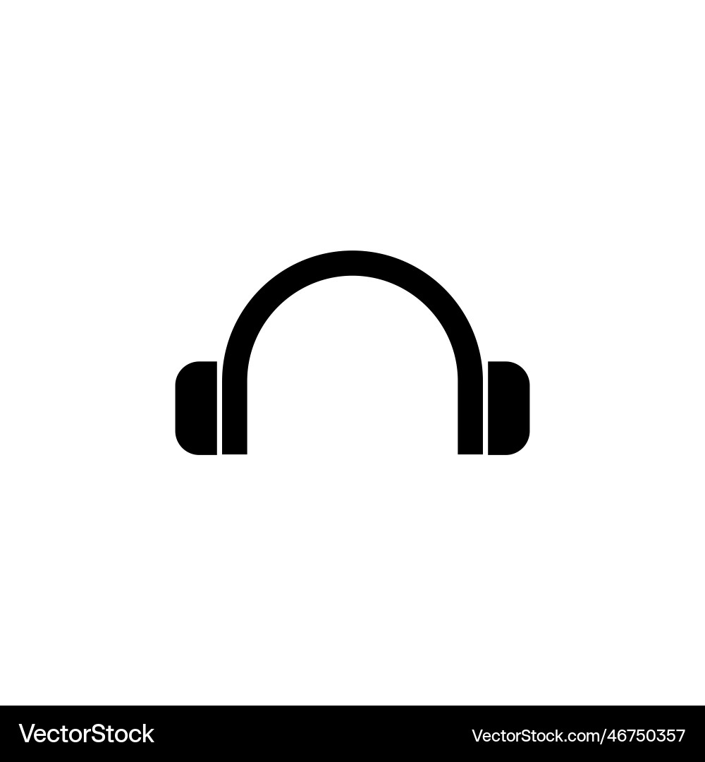 Headphone icon headset icon symbols Royalty Free Vector
