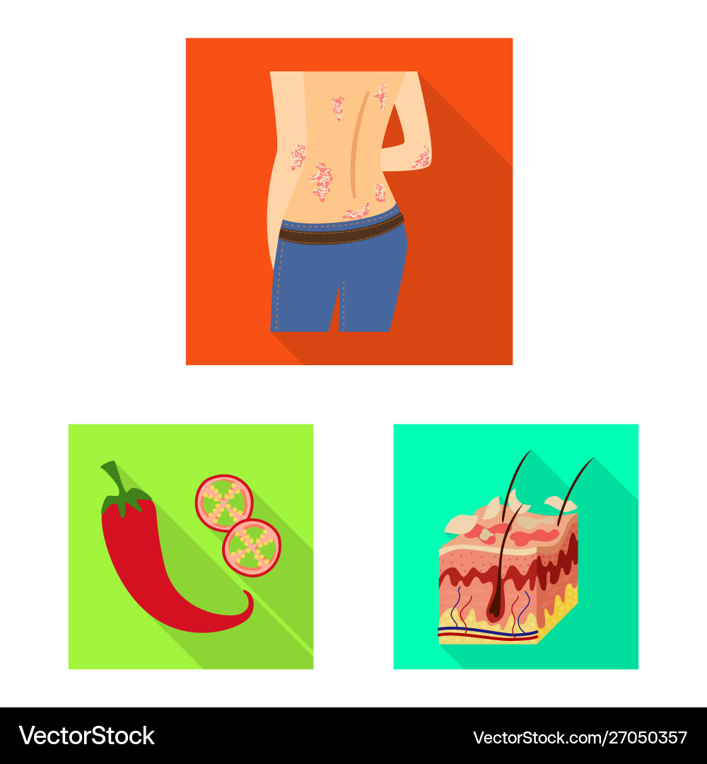 Isolated object dermatology and disease sign Vector Image