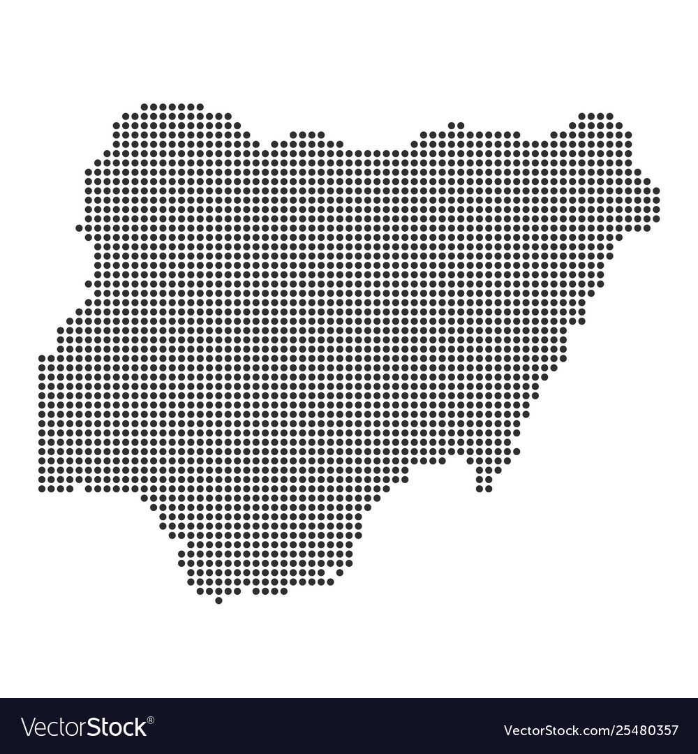 Map with dot Royalty Free Vector Image - VectorStock