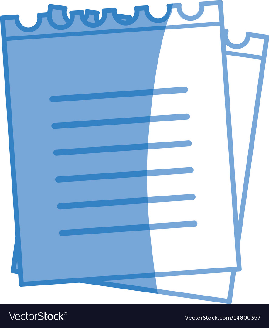 Paper notebook study education knowledge Vector Image