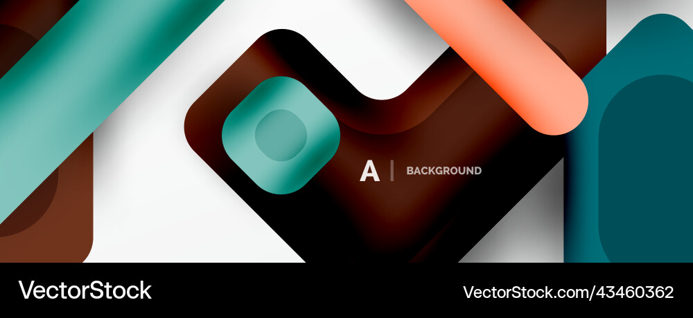 Colorful geometric shapes lines squares Royalty Free Vector