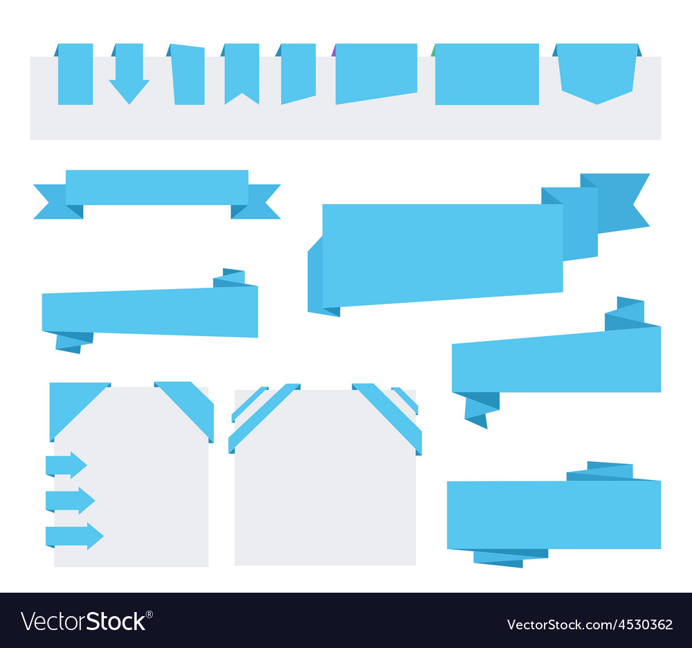 Origami speech bubble Royalty Free Vector Image