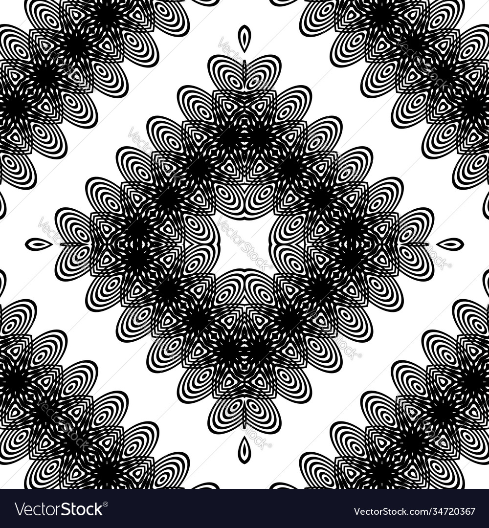 Design seamless decorative lacy pattern Royalty Free Vector