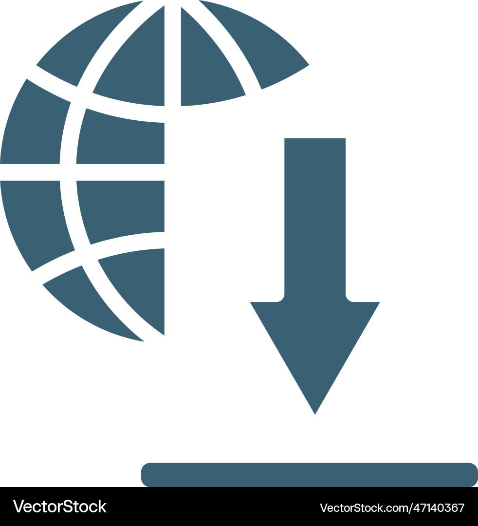 Download from the net icons filled from Royalty Free Vector