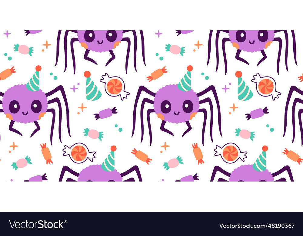 Halloween seamless pattern seamless pattern Vector Image