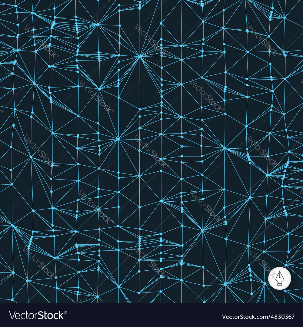 Network abstract background 3d technology Vector Image