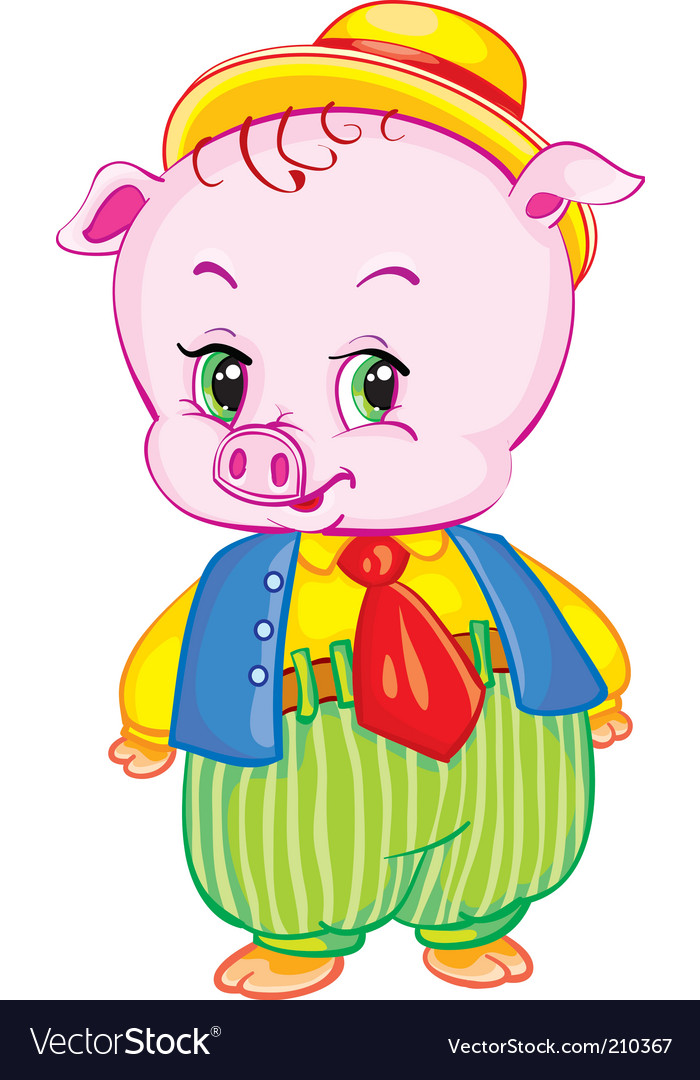 Pig Royalty Free Vector Image - VectorStock