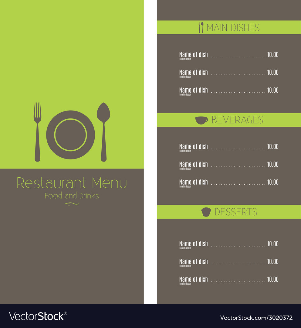 Abstract menu background with some special objects