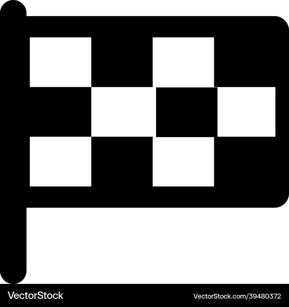 Checkered flag Royalty Free Vector Image - VectorStock