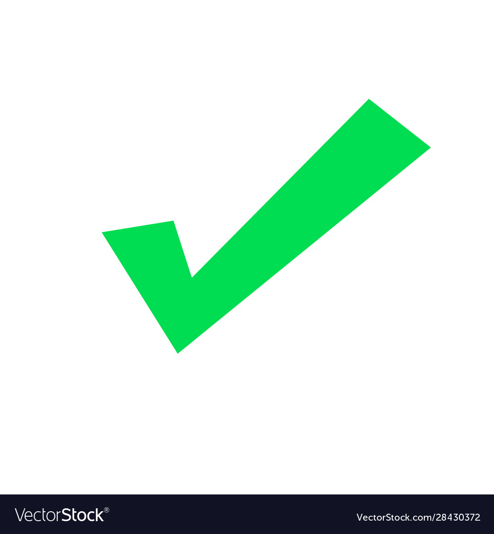 Checkmark icon Royalty Free Vector Image - VectorStock