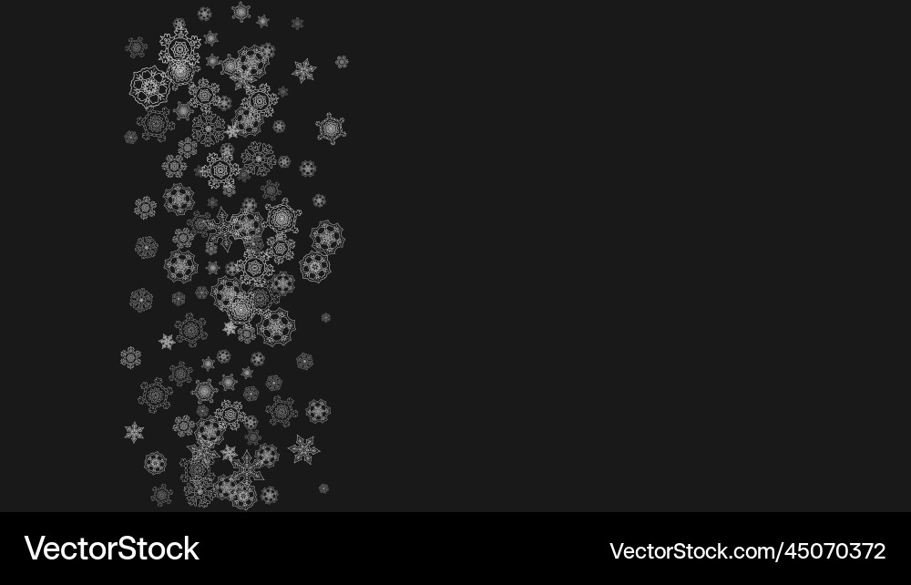 Christmas and new year snowflakes Royalty Free Vector Image
