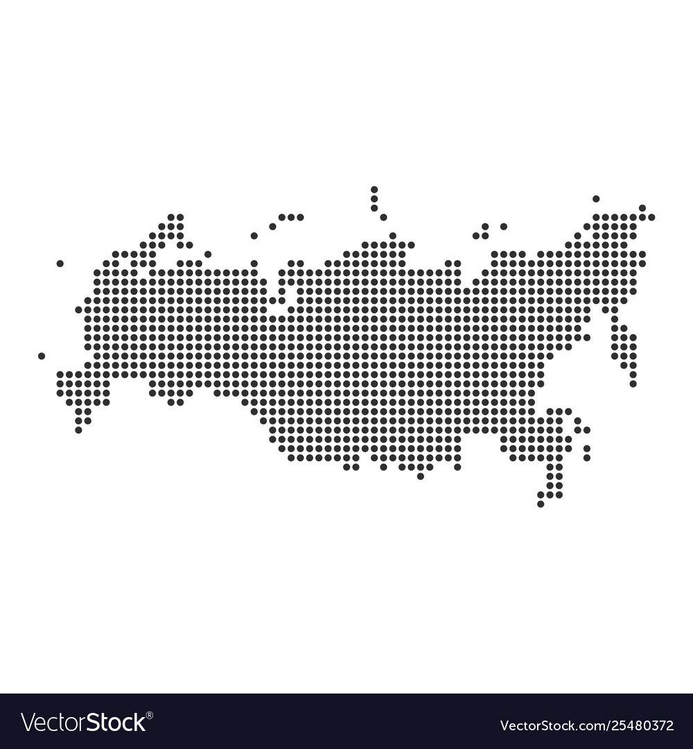 Map with dot Royalty Free Vector Image - VectorStock