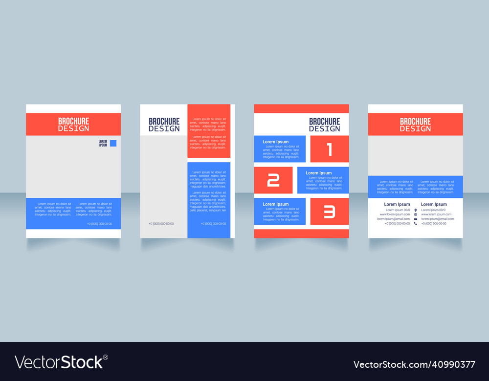 Educational program blank brochure design Vector Image