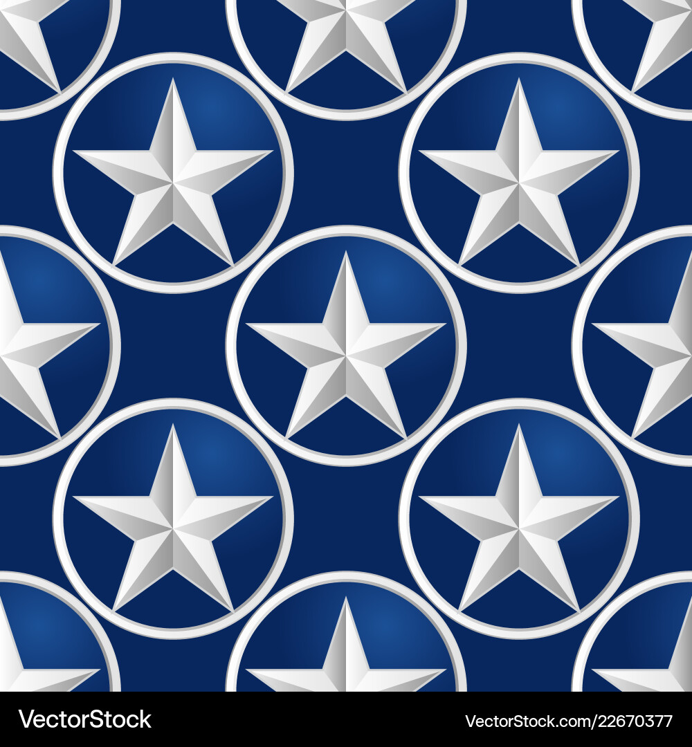 Seamless stars on fabric as background Royalty Free Vector