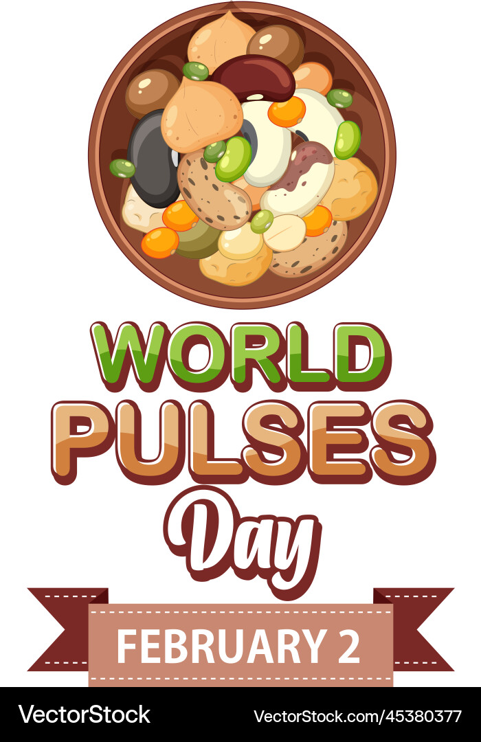 World pulses day banner design Royalty Free Vector Image