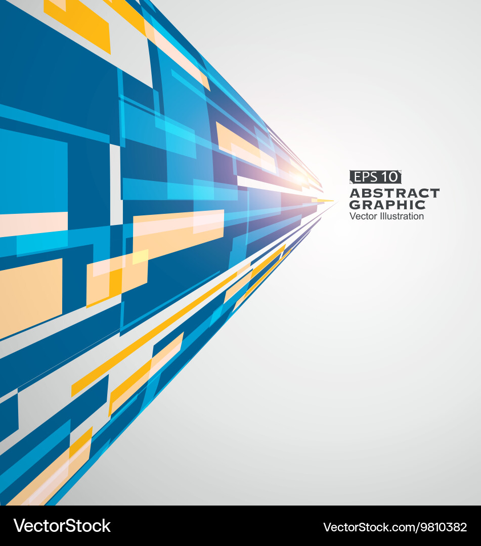 Abstract graphic sense of perspective line Vector Image