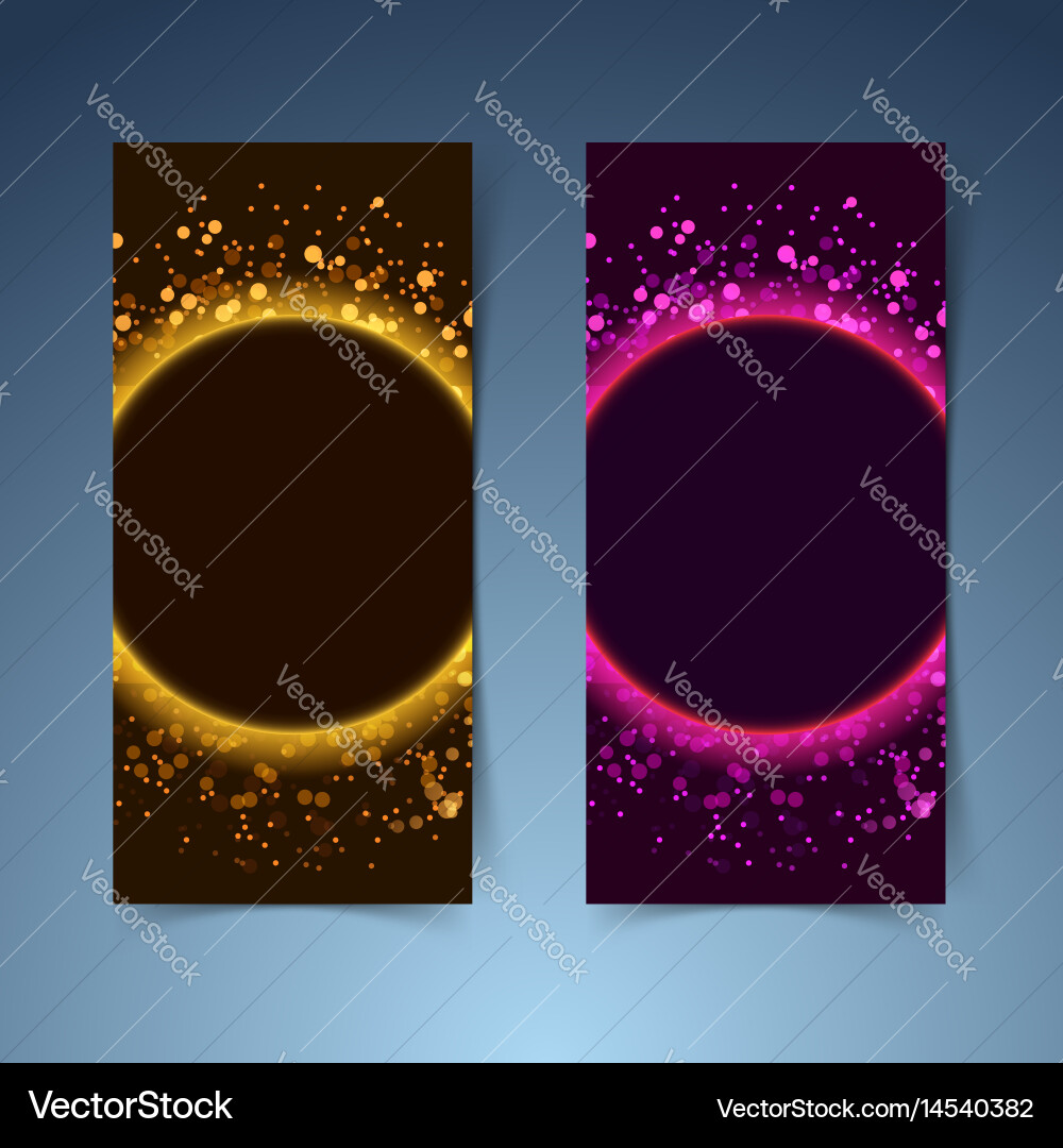 Bright glittering abstract modern club flyer Vector Image