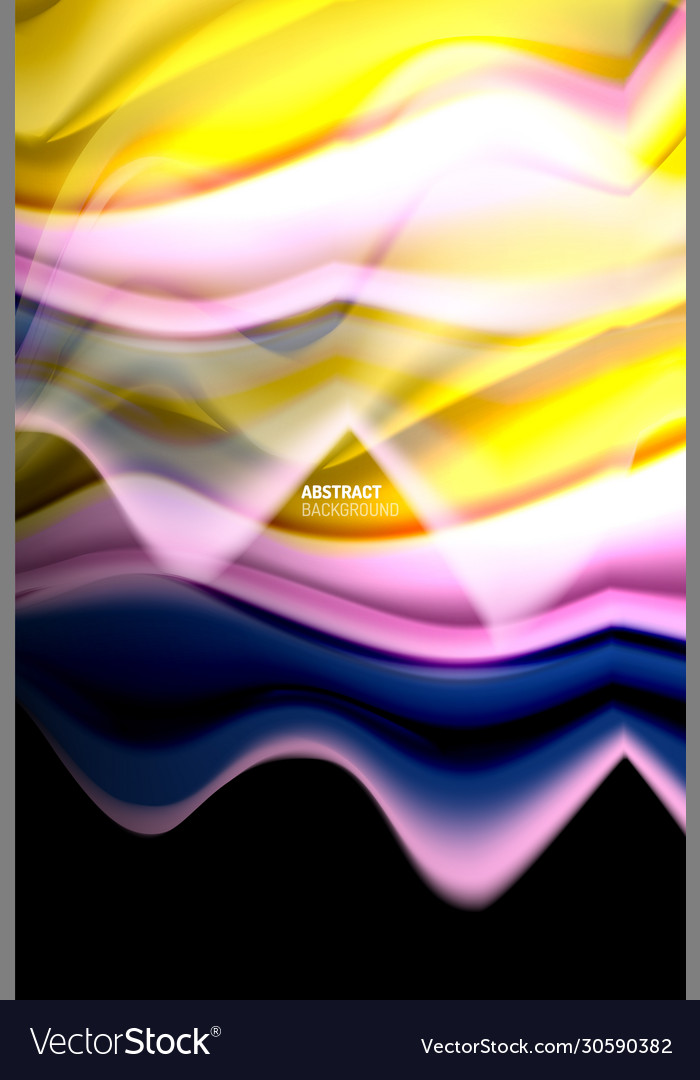 Liquid gradients abstract background color wave Vector Image