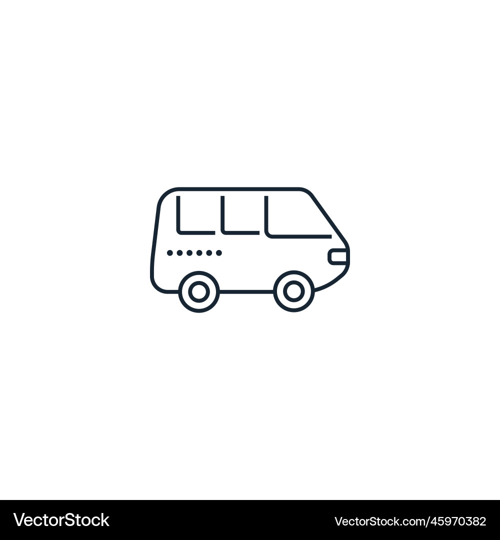 Van creative icon from transport icons collection Vector Image