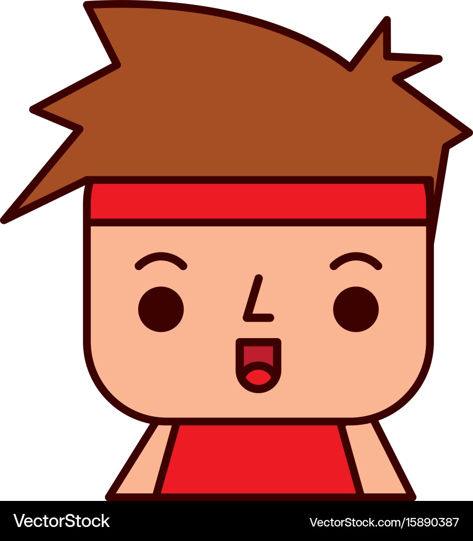 Avatar of a video game warrior Royalty Free Vector Image