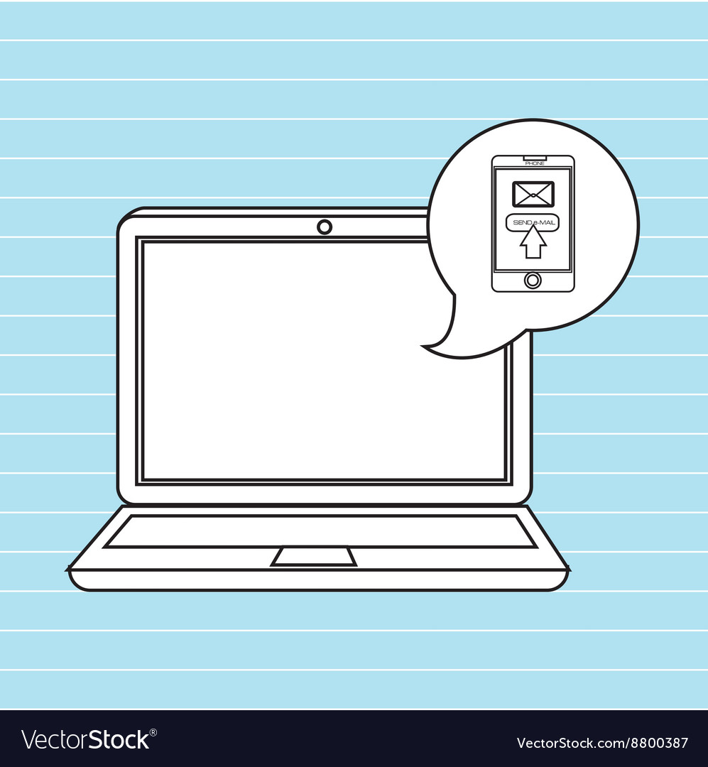 Computer technology design Royalty Free Vector Image